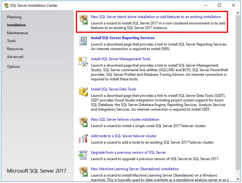 SQL Server 2017'de Kurulum Adımları ve Yapılandırma